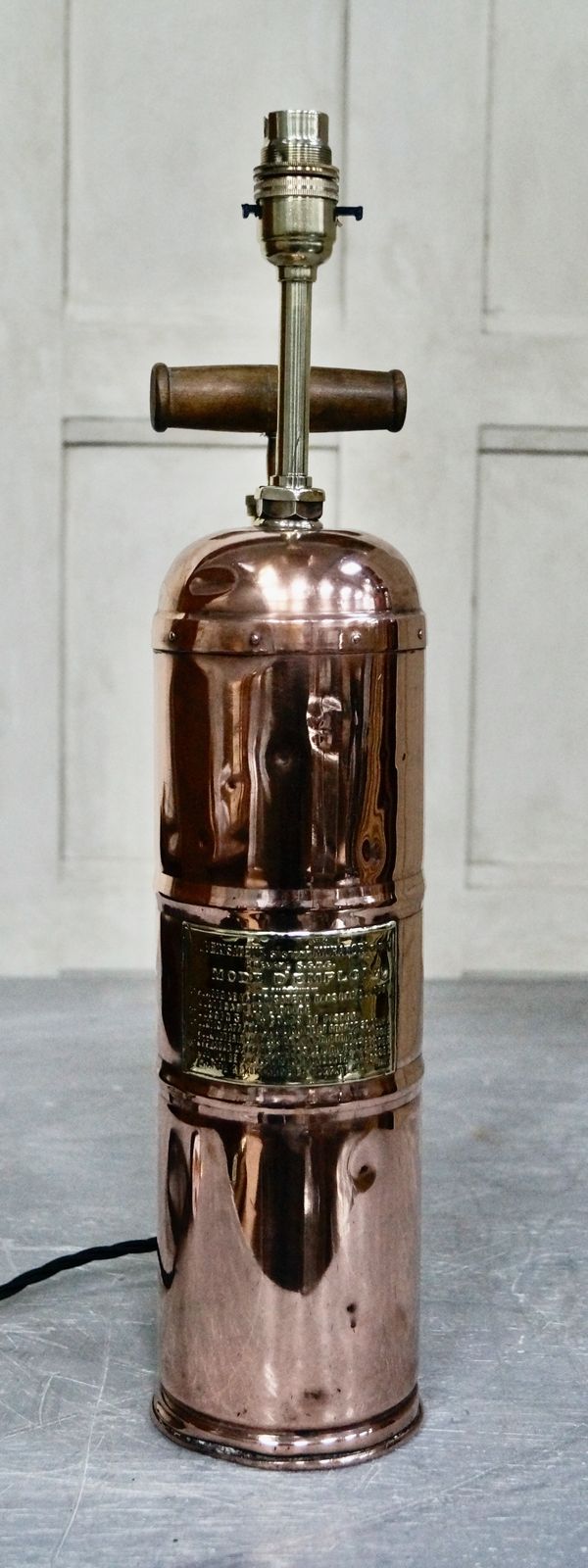 Antique Muratori Brass & Copper Garden Sprayer Lamp | Vinterior