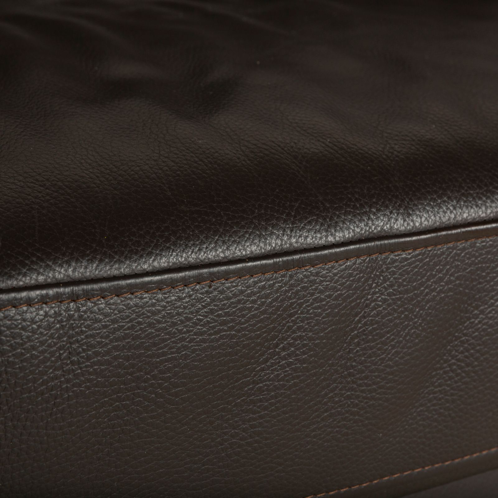 Ewald Schillig Leather Three Seater Dark Brown Sofa | Ewald Schillig ...