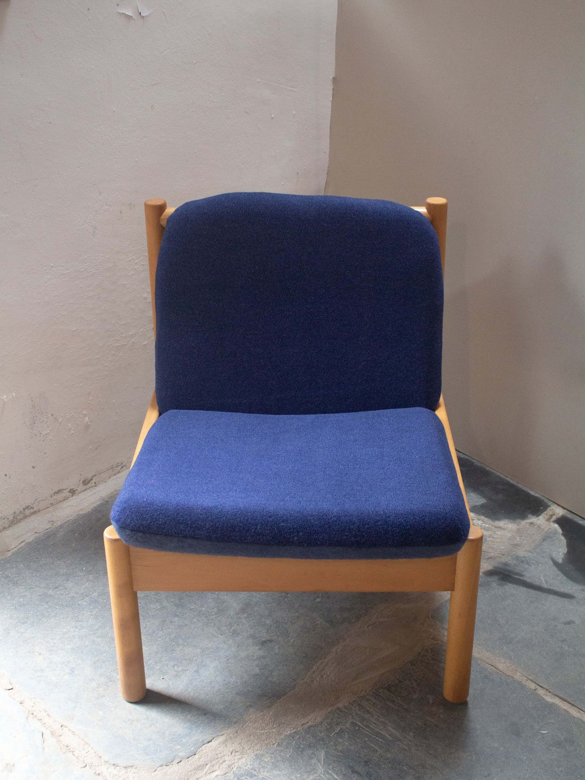 Vintage Ercol Modular 747 Lounge Chair Fully Restored Hand Dyed Blue ...