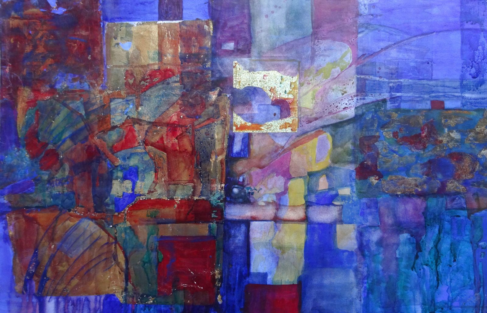 Igor Leontievlife Flow. 2000, Watercolor, Collage On Paper, 47.5x73 Cm ...