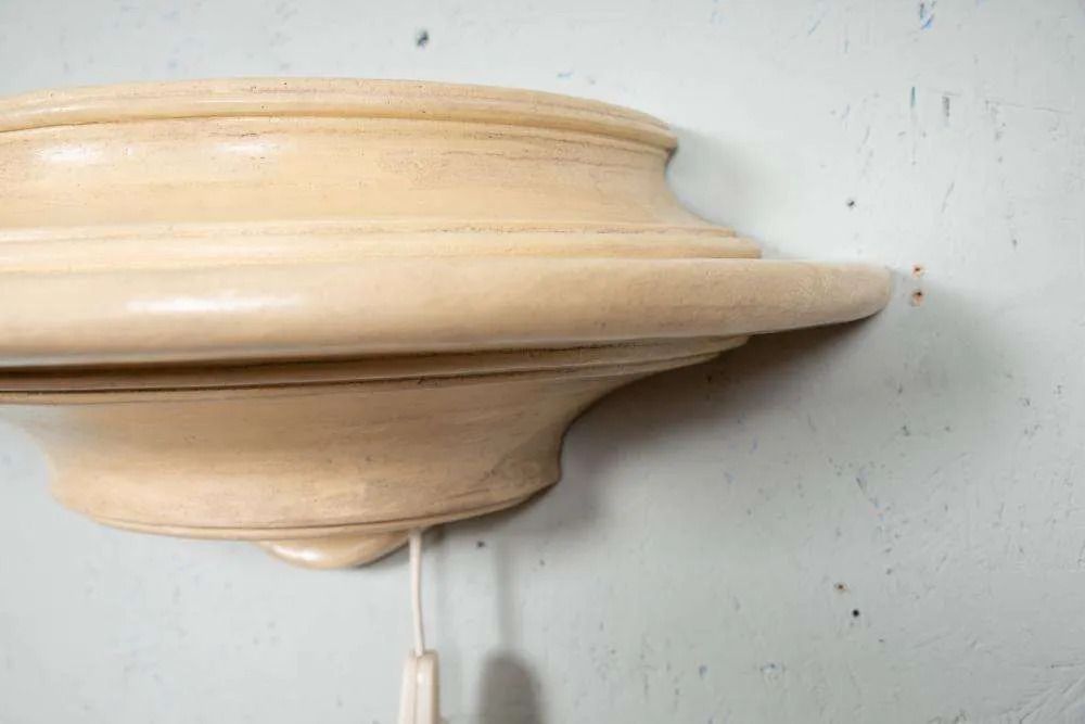 Bohemian Wall Lamp 1970s, Japandi Wall Scone Up/Downlight | Vinterior