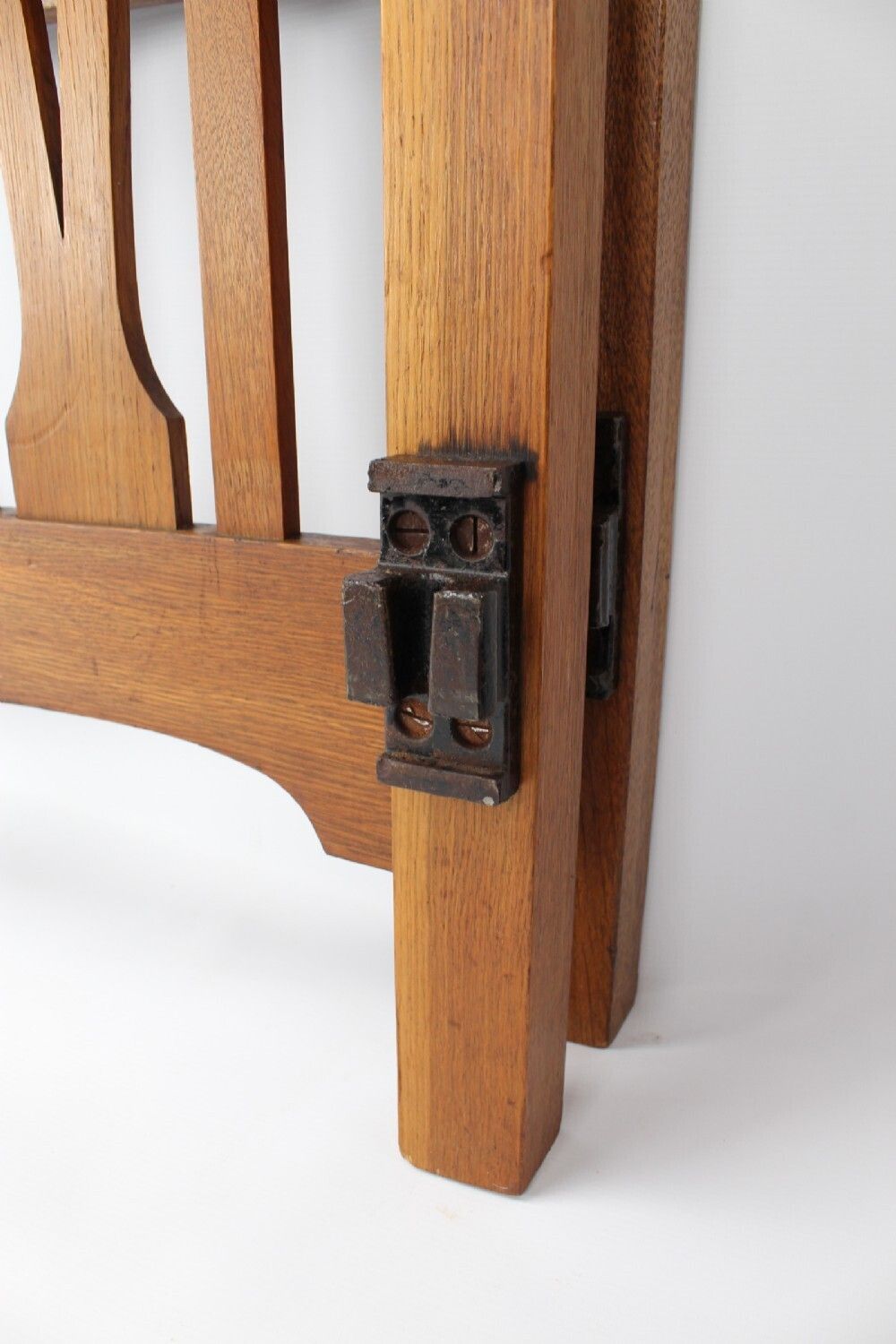 Victorian Arts & Crafts Oak Double Bed | Vinterior