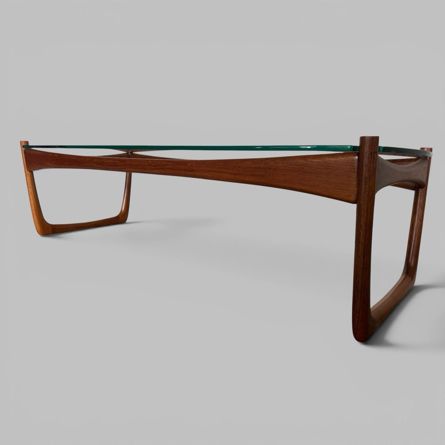 Mid Century Teak & Glass Coffee Table | Vinterior
