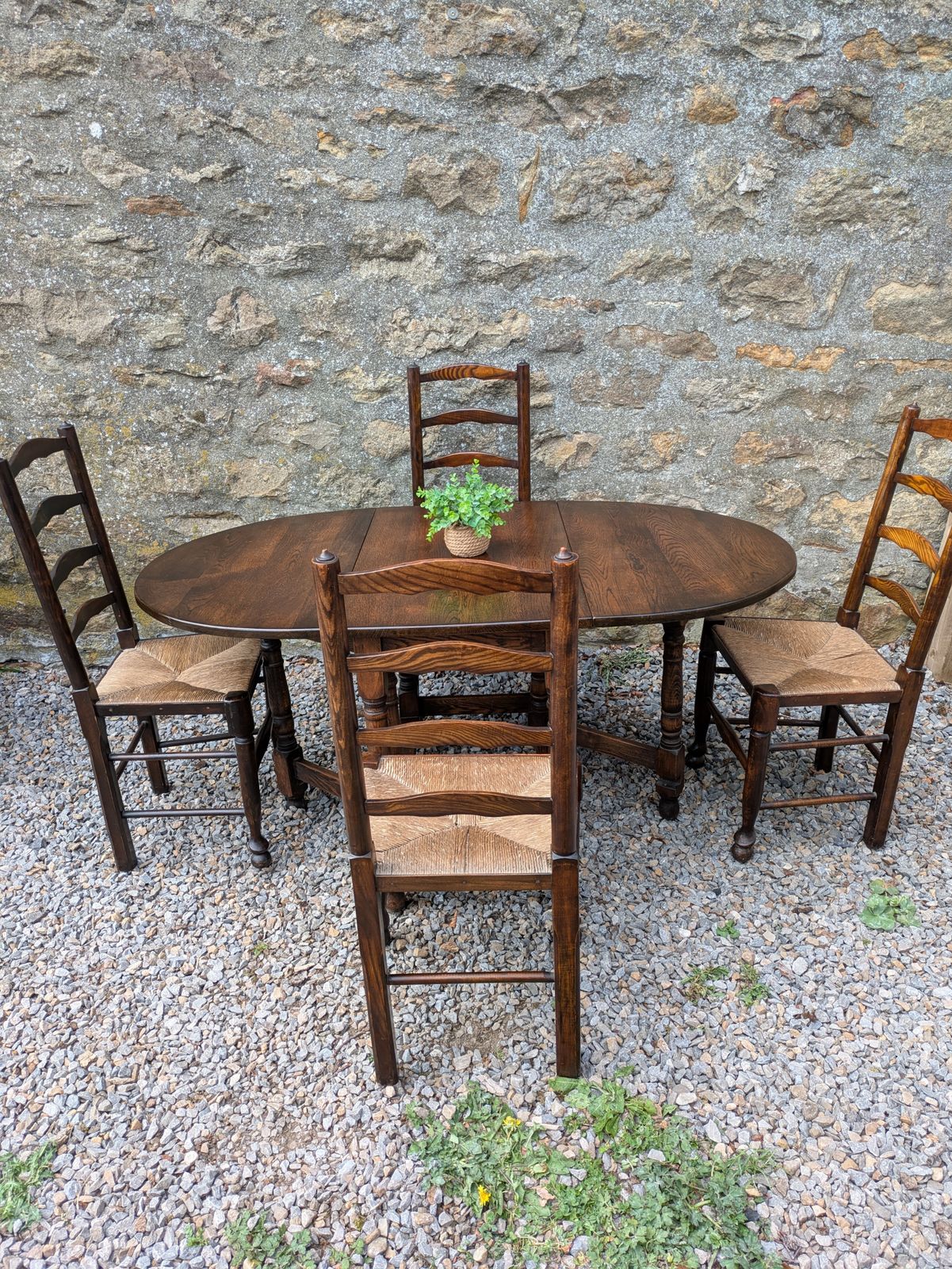 Vintage Oak Gateleg Dining Table | Vinterior