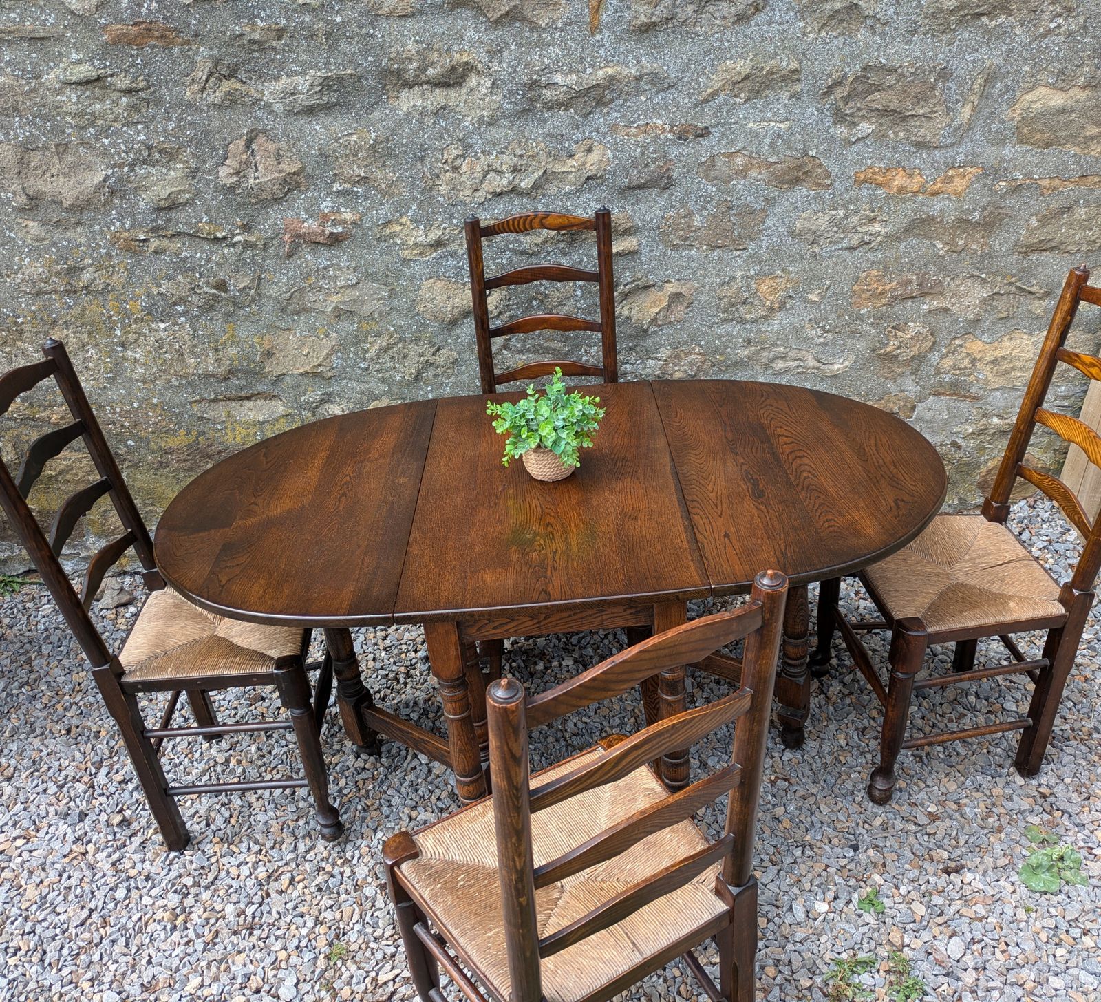 Vintage Oak Gateleg Dining Table | Vinterior