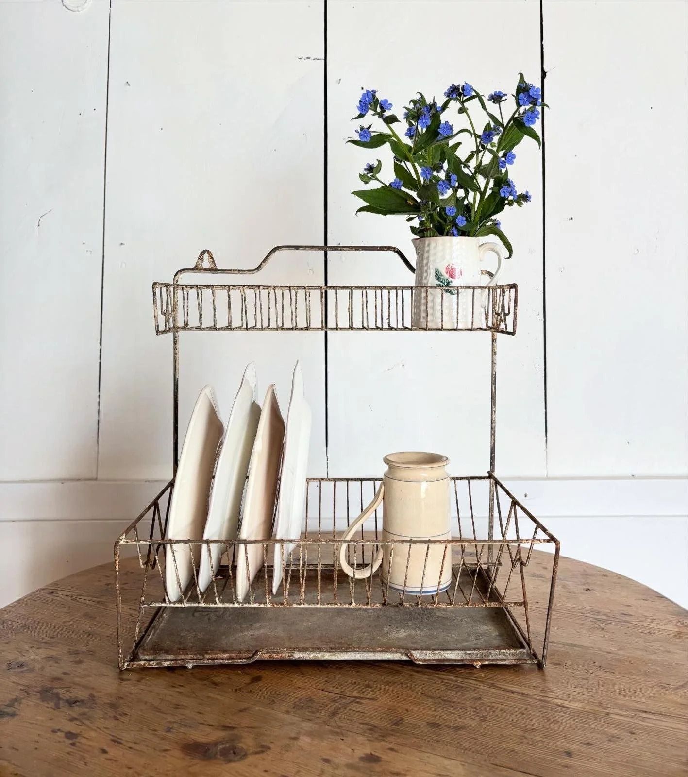 Vintage French Metal Draining Rack | Vinterior