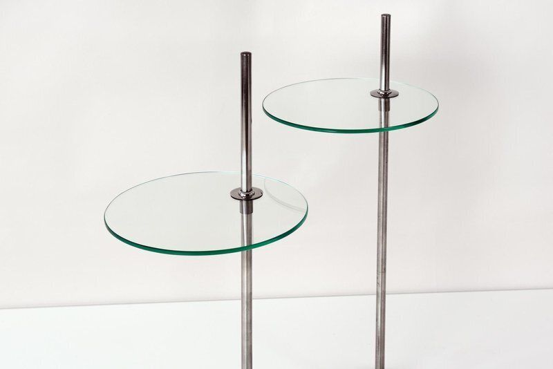 Vintage German Height Adjustable Side Tables, 1935, Set Of 2 | Vinterior