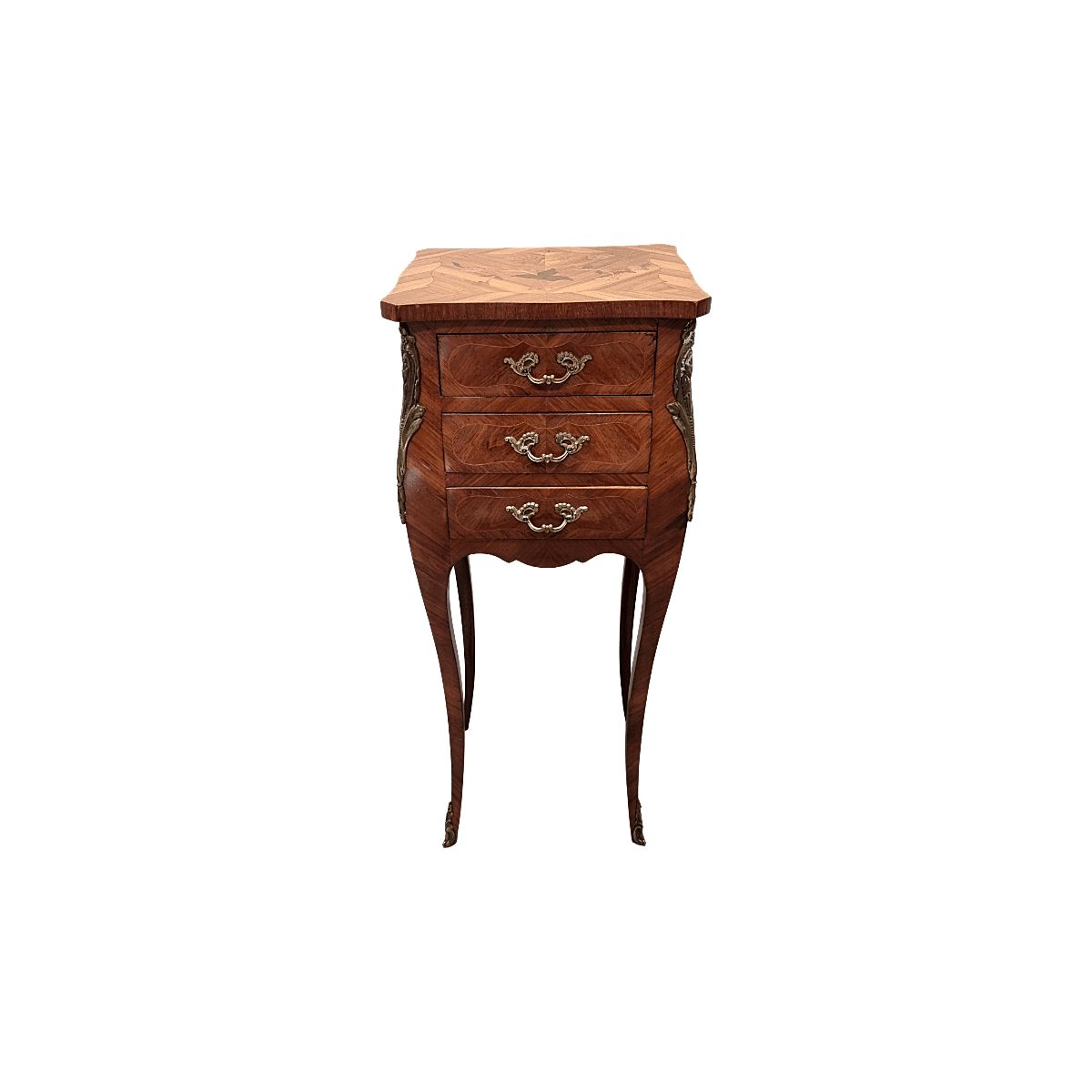 Louis XV Style Bedside Table With 3 Drawers, 1960/70s | Vinterior