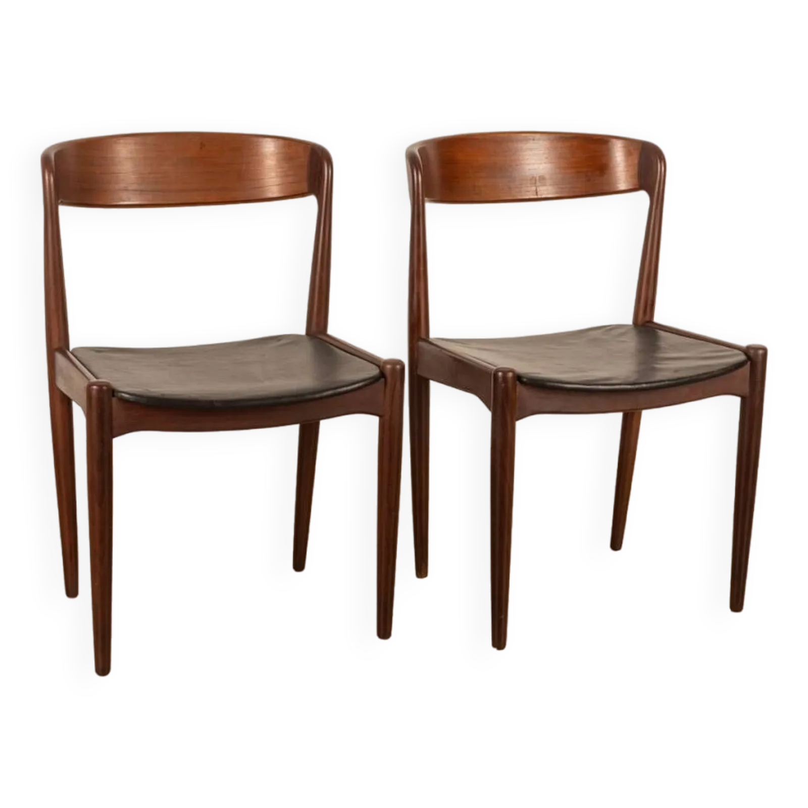 Pair Of Vintage 50's Teak Chairs Designed By Hovmand Olsen | Vinterior