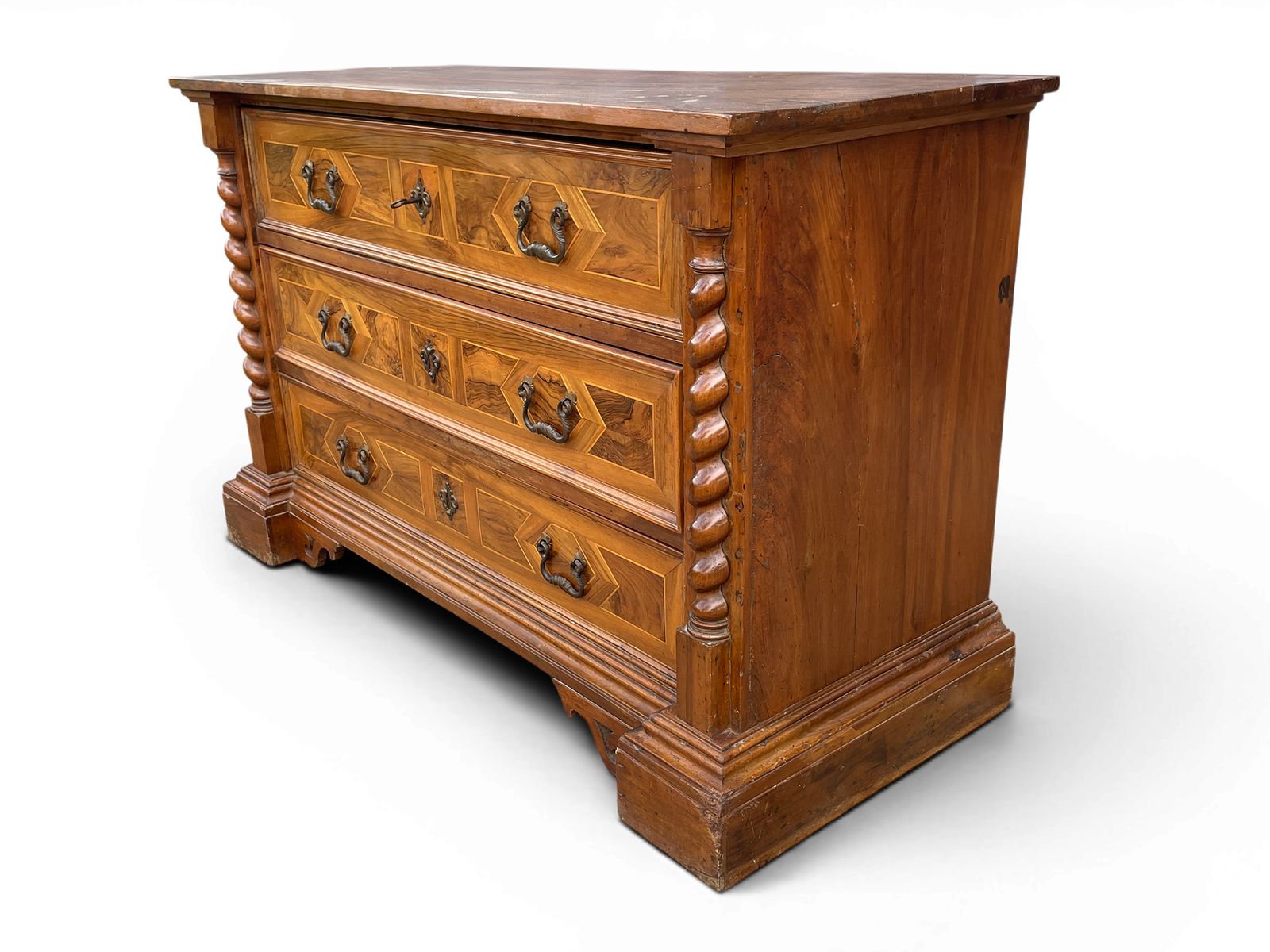 Antique Italian Walnut Commode | Vinterior