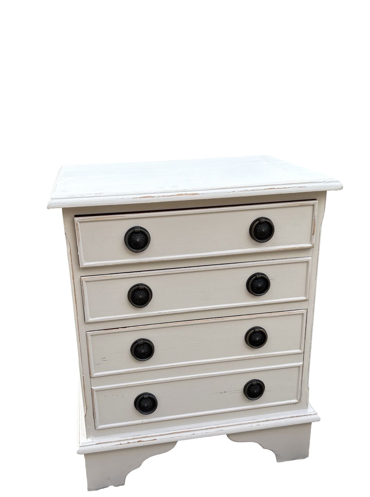 Small 20thc Chest Of 3 Drawers Ideal Side / Lamp Table / Desktop ...