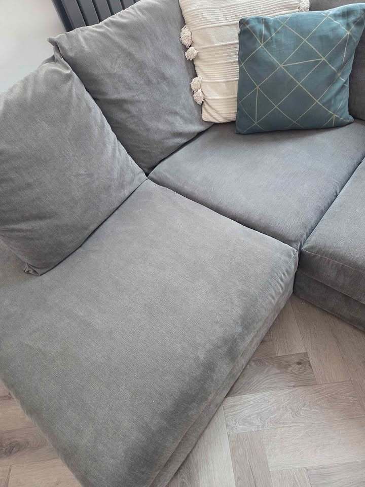 Grey Modular 4 Seater Corner Sofa | Vinterior