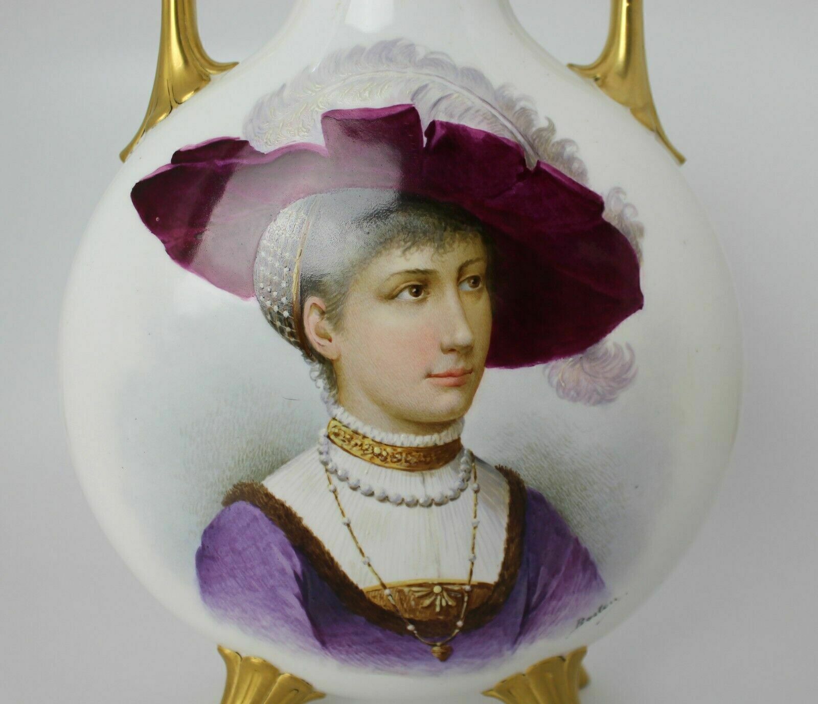 Fine Victorian Minton Moon Flask C.1890 | Vinterior