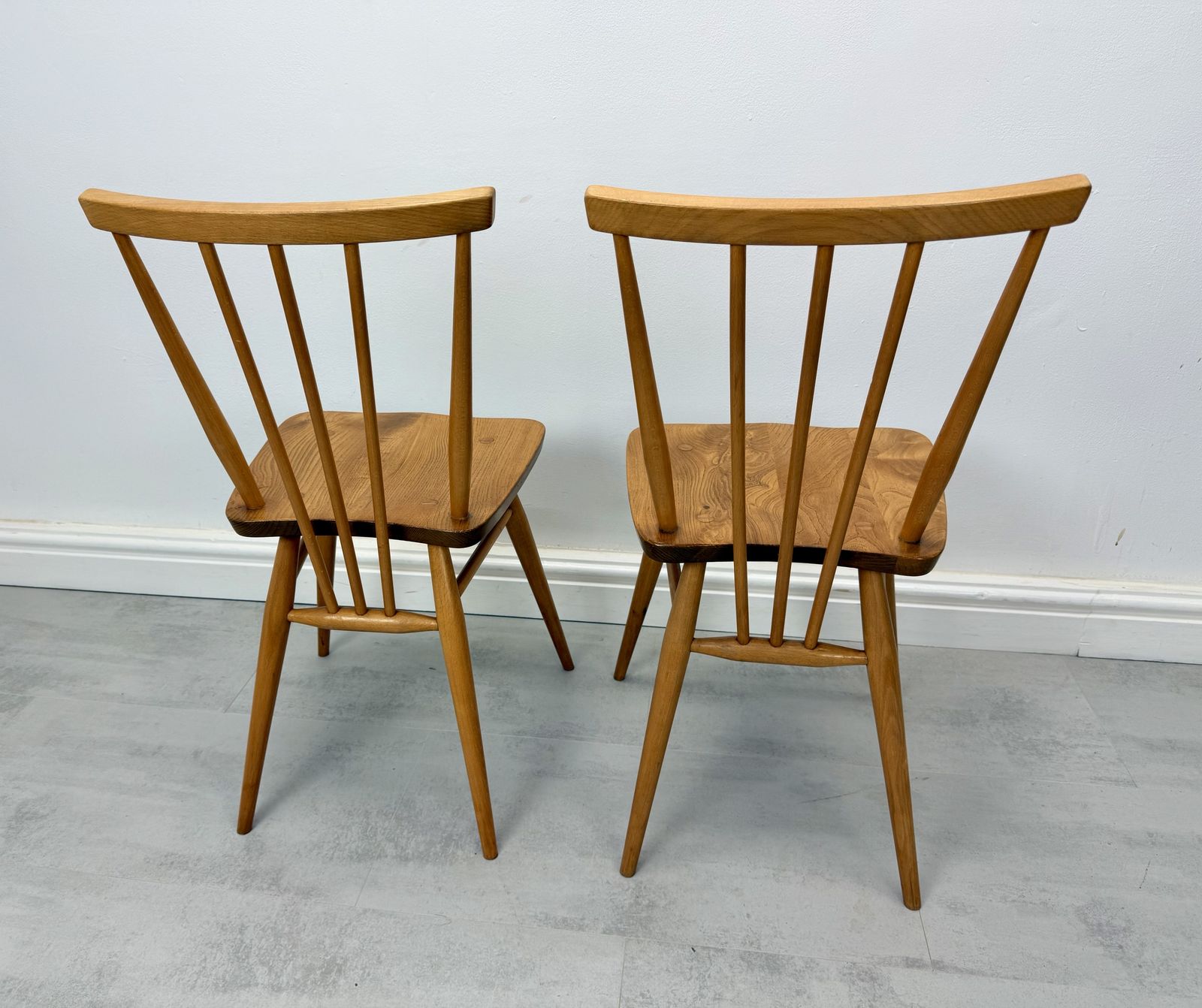 Two Ercol Stick Back Dining Chairs | Vinterior