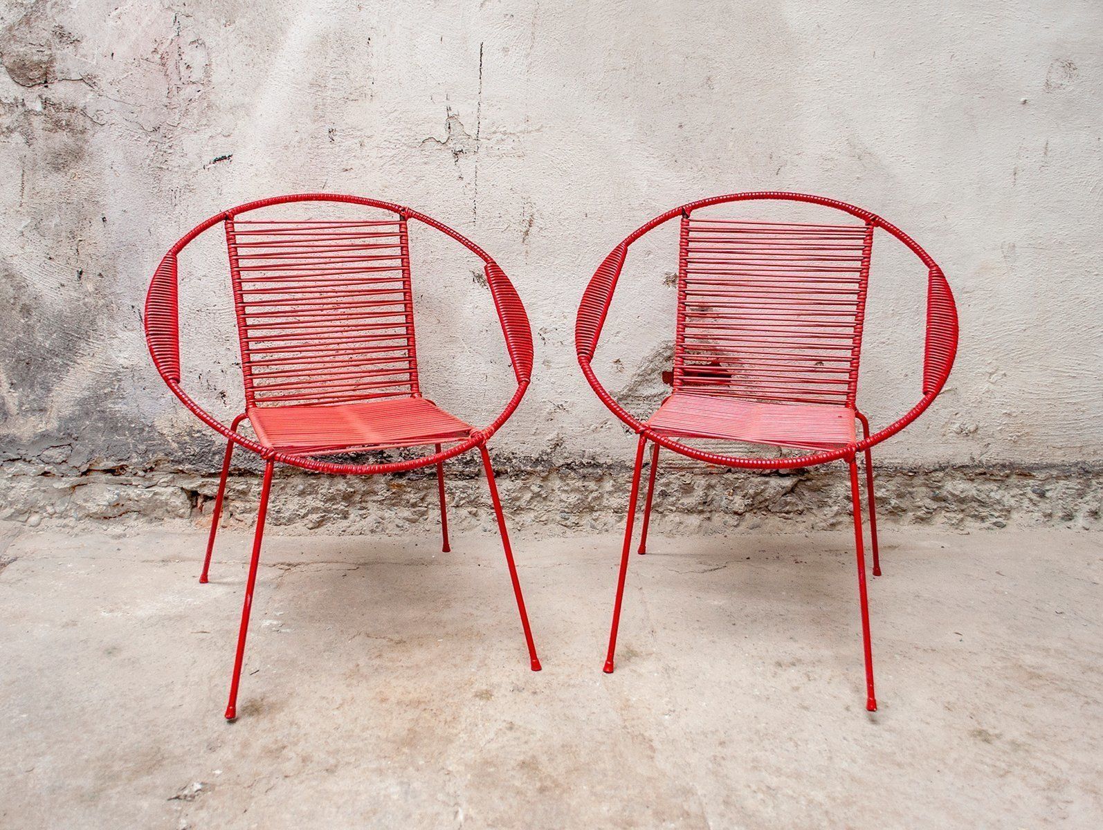 Italian Iron And Plastic Childrens Chairs, 1950s, Set Of 2 | Vinterior