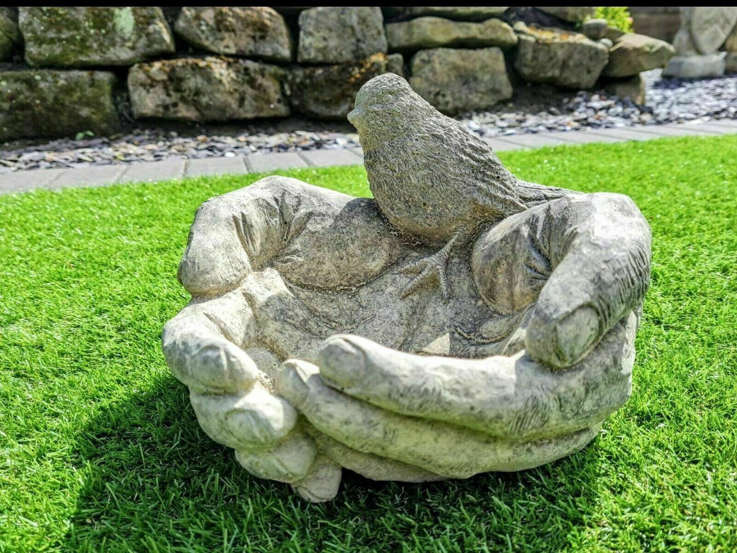 English Stone Bird Hand Bath 0235. | Vinterior