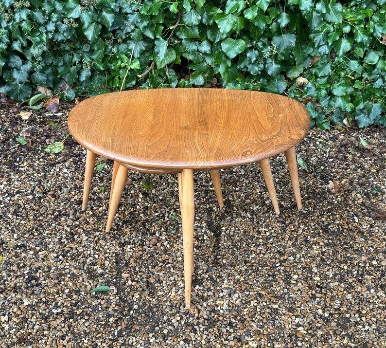 Vintage Ercol Pebble Nest Of Tables | Lucian Ercolani | Ercol | Vinterior