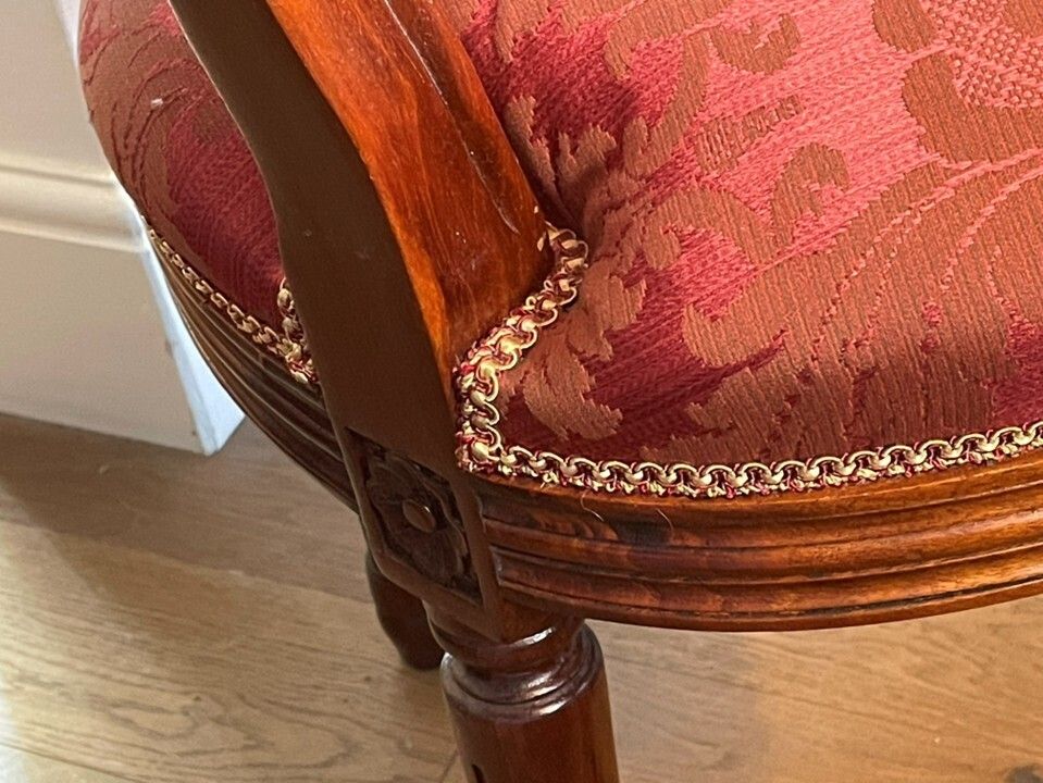 Dinning Chair Louis XVI Reproduction Traditionally Upholstered | Vinterior