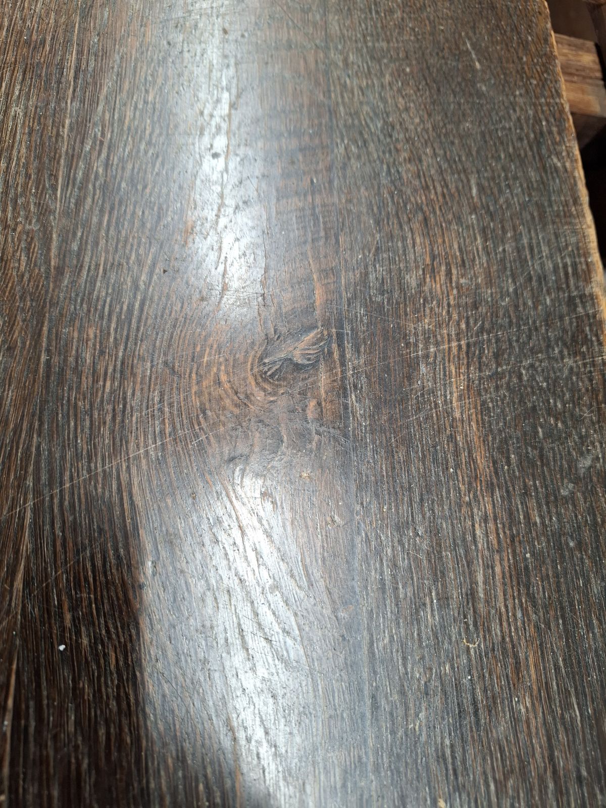 Solid Oak Kitchen Table With A Joseph Fitter (Patent) Style Expander ...