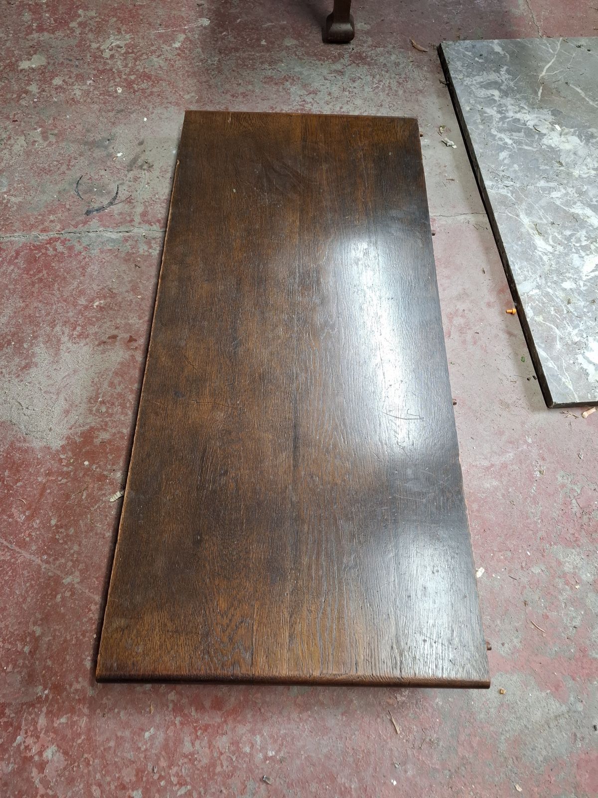 Solid Oak Kitchen Table With A Joseph Fitter (Patent) Style Expander ...