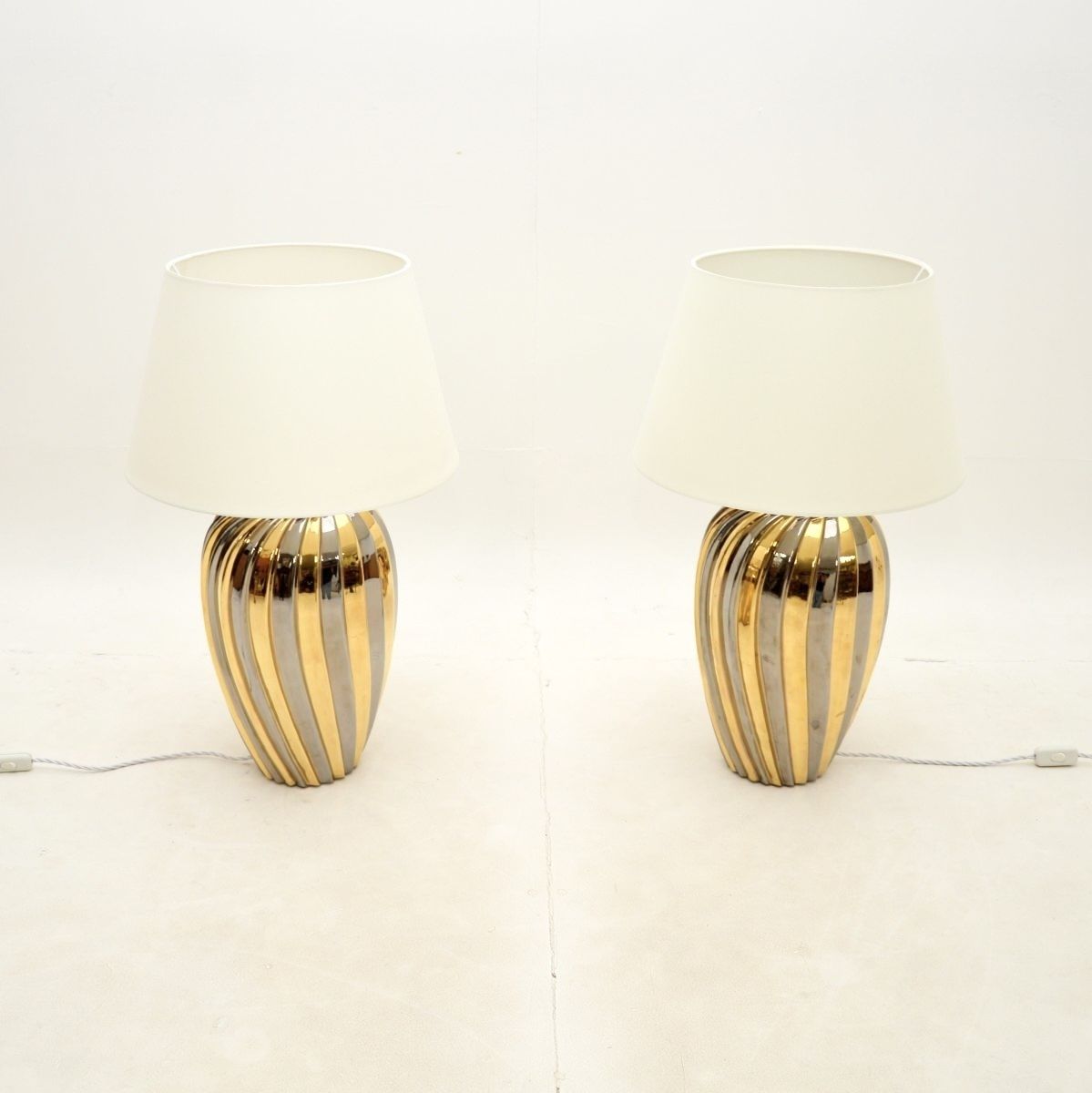 Pair Of Vintage Italian Ceramic Table Lamps | Vinterior