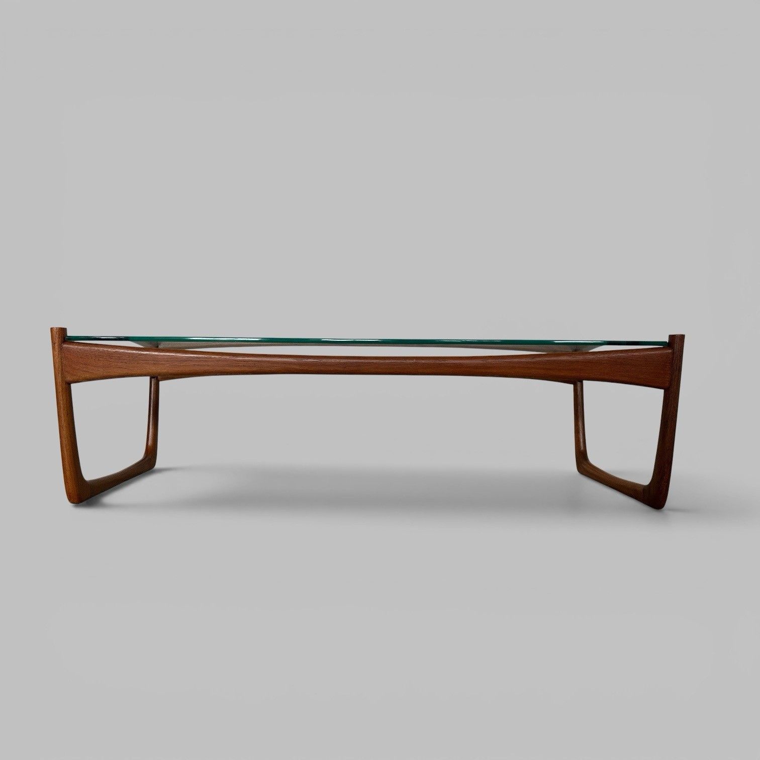 Mid Century Teak & Glass Coffee Table | Vinterior