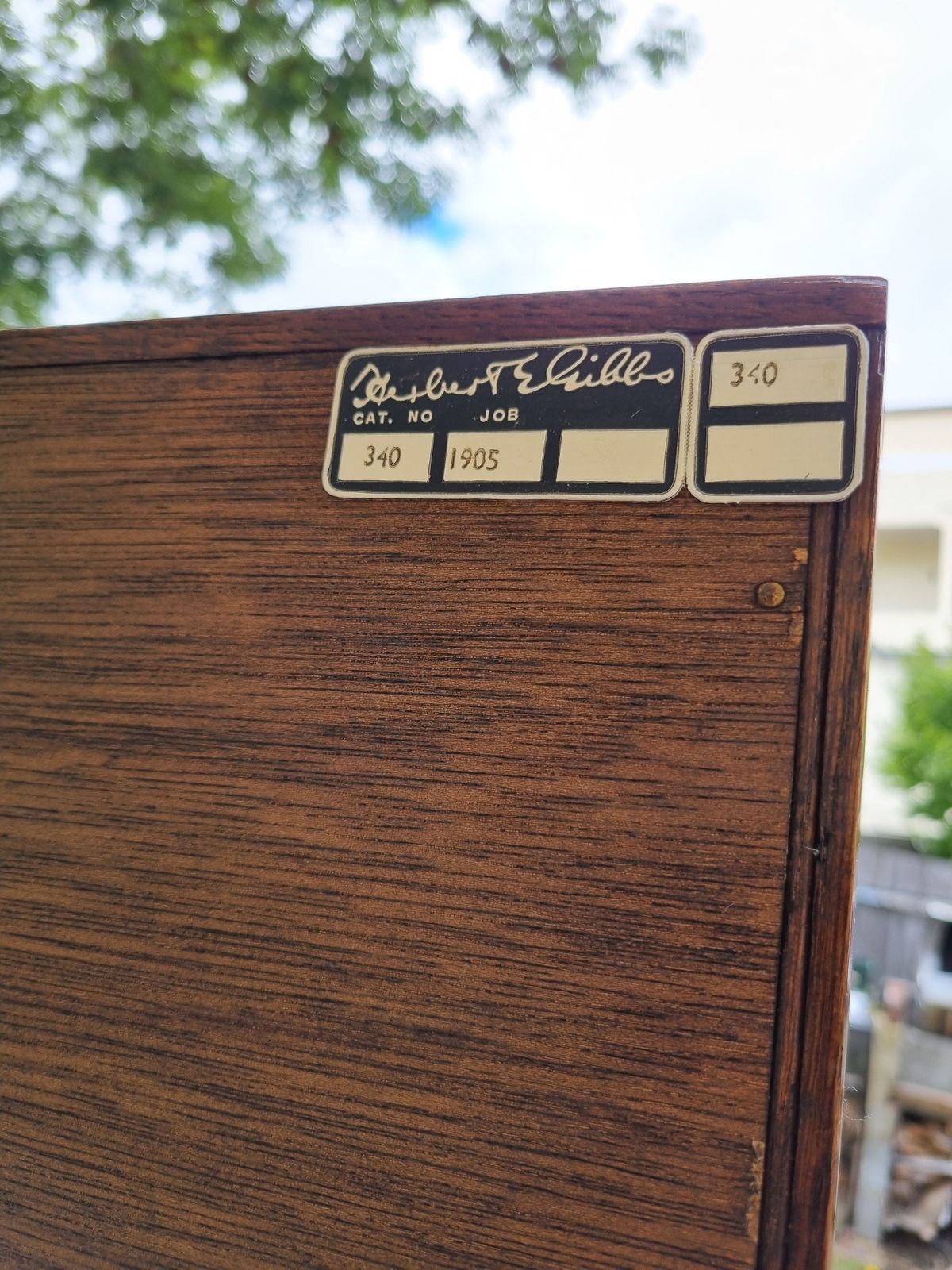 Rare Herbert Gibbs Solid Oak Glazed Bookcase – 1950s/60s | Herbert ...