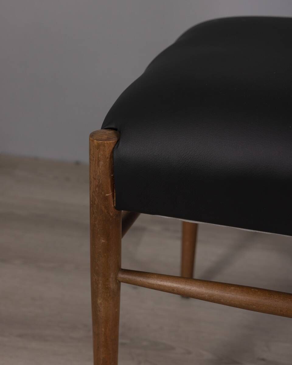 Set Of 4 Vintage 1960s Teak Wood Chairs With Italian | Vinterior