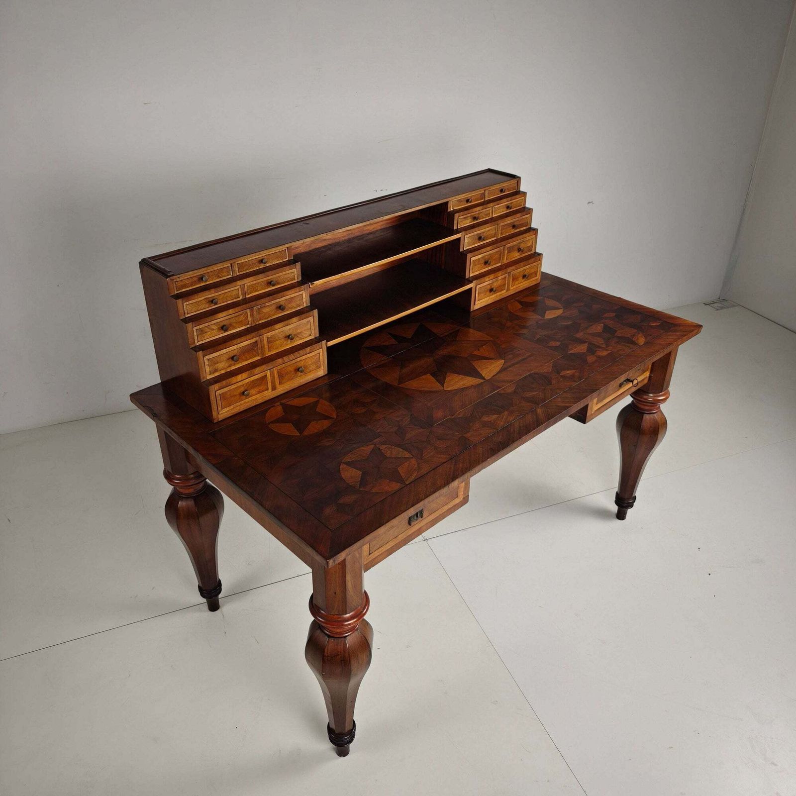 19th Century German Marquetry Writing Desk | Vinterior