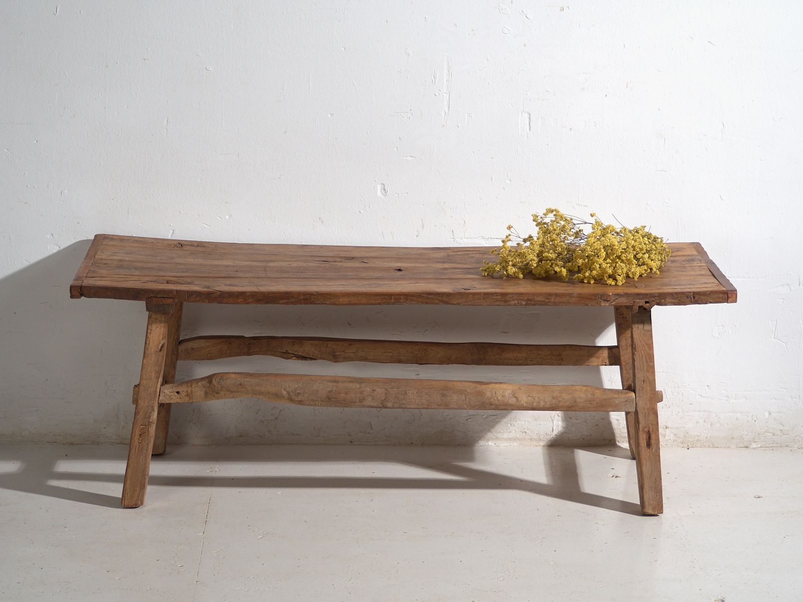 Antique Low Table In Pine Wood – China, Circa 1930 | Vinterior