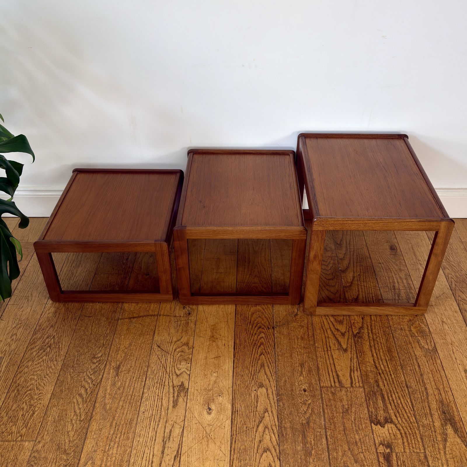 Mid Century Teak Nest Of Tables By Sunelm | Vinterior