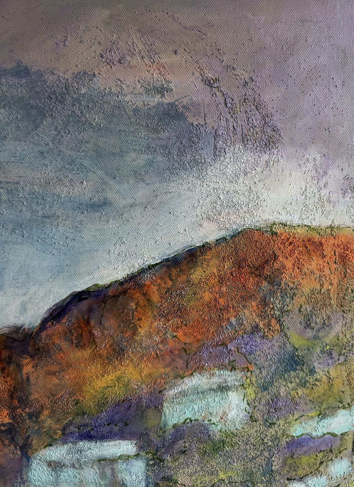 Ann Lamb – Original Mixed Media Landscape Painting, "Sheep On The Moors ...