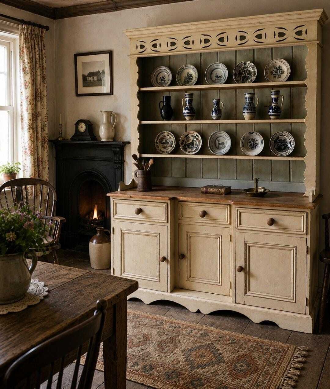 Vintage Painted Pine Dresser, 1930s | Vinterior