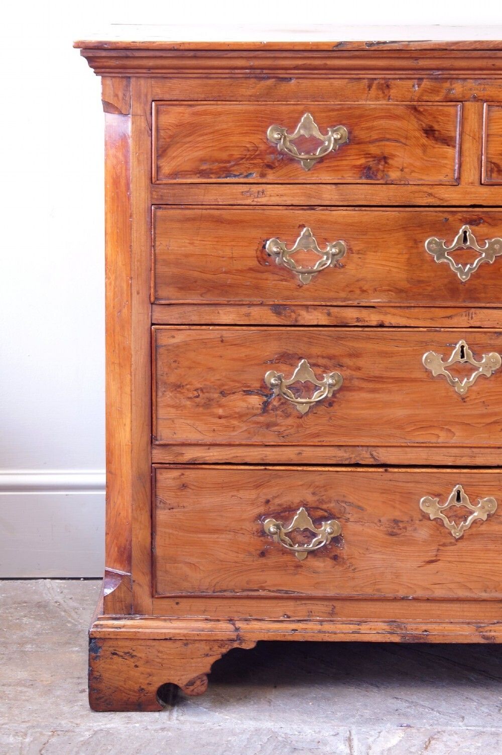 18th Century Yew Wood Chest Of Drawers | Vinterior