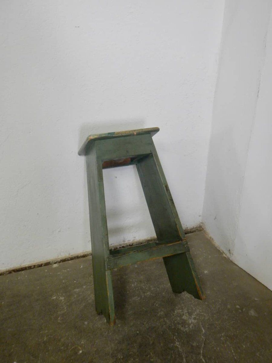 Vintage Fir Wood Stool, 1970s | Vinterior