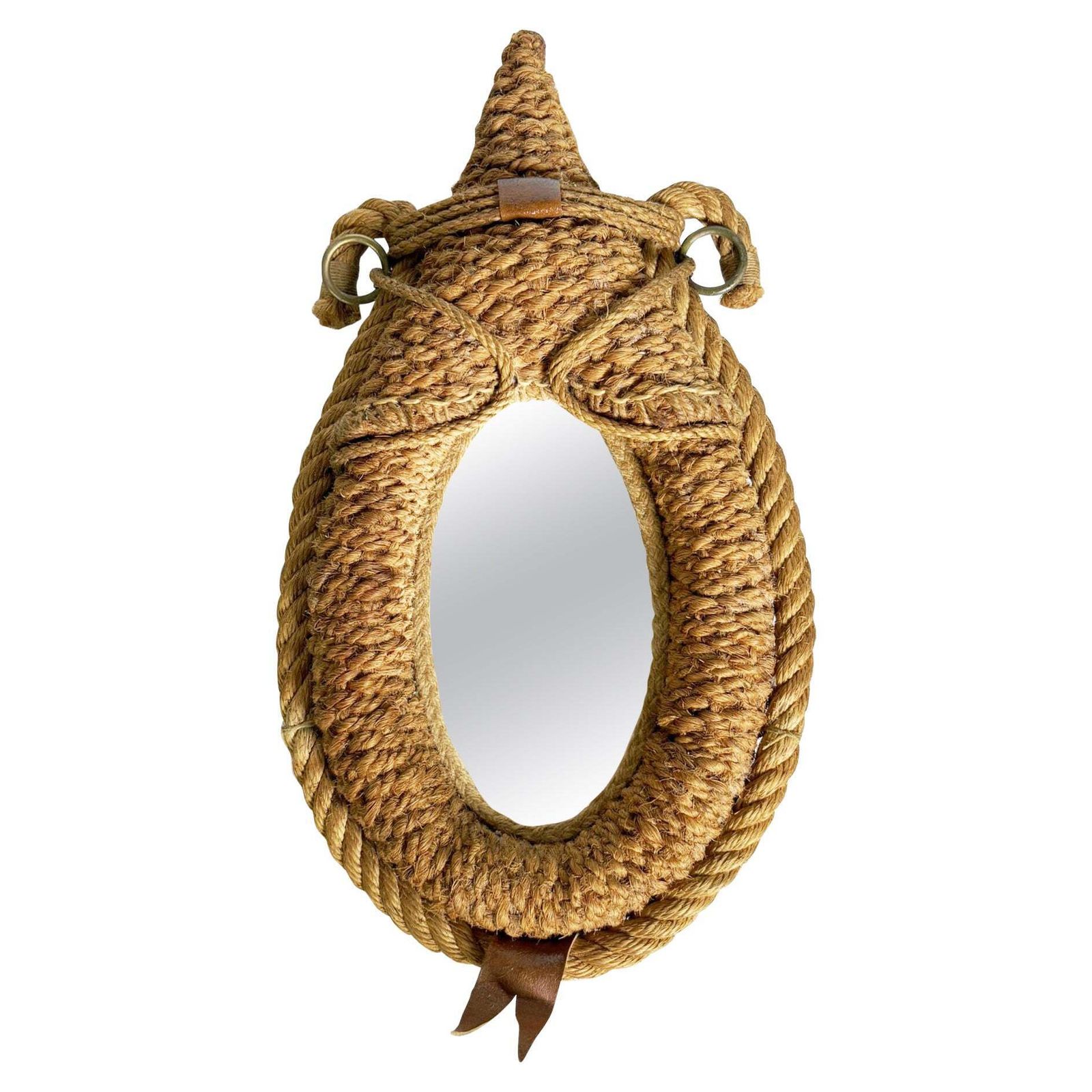 Small Rope Mirror, France, 1960s | Vinterior