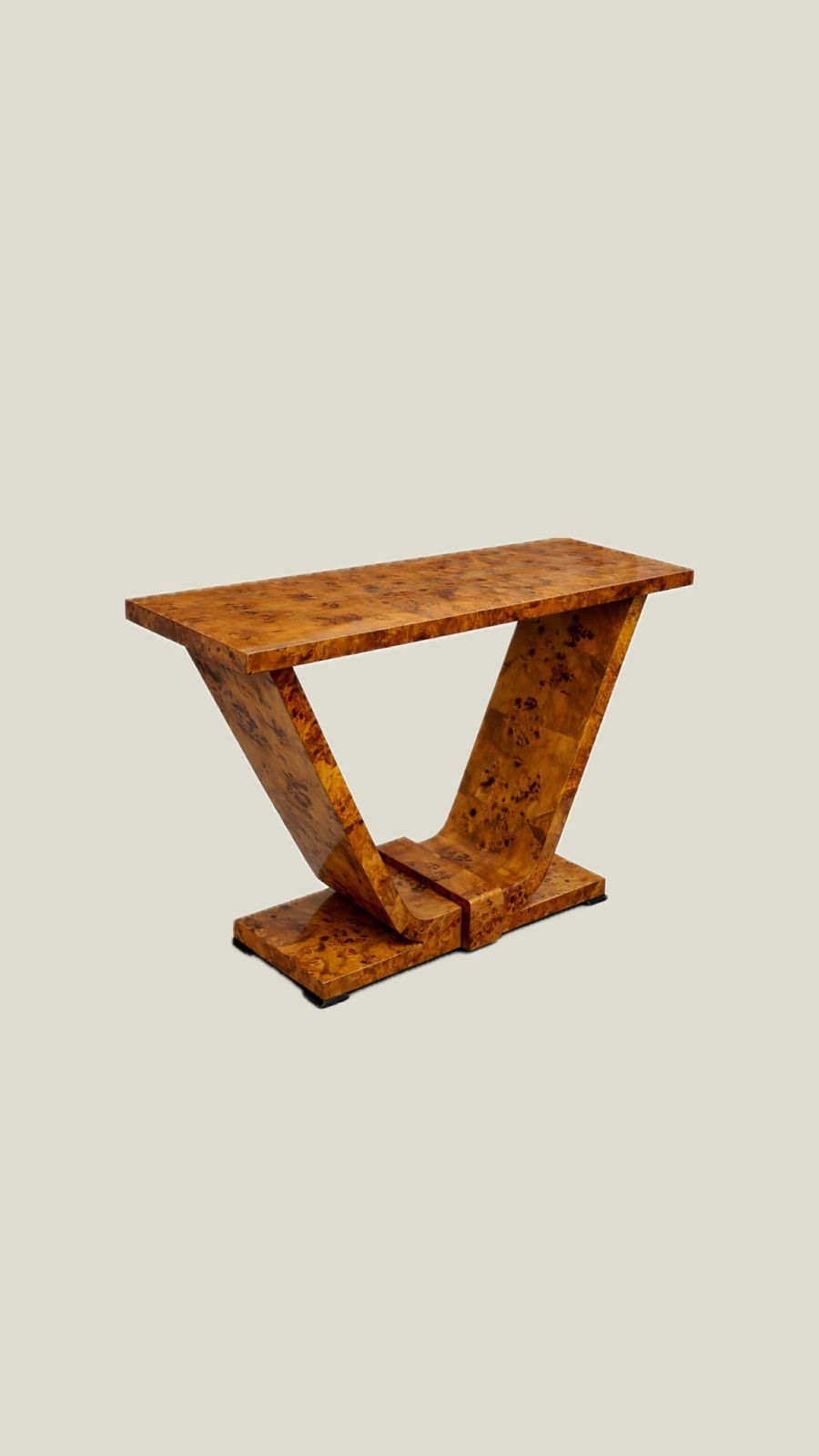 Art Deco Burl Console | Vinterior