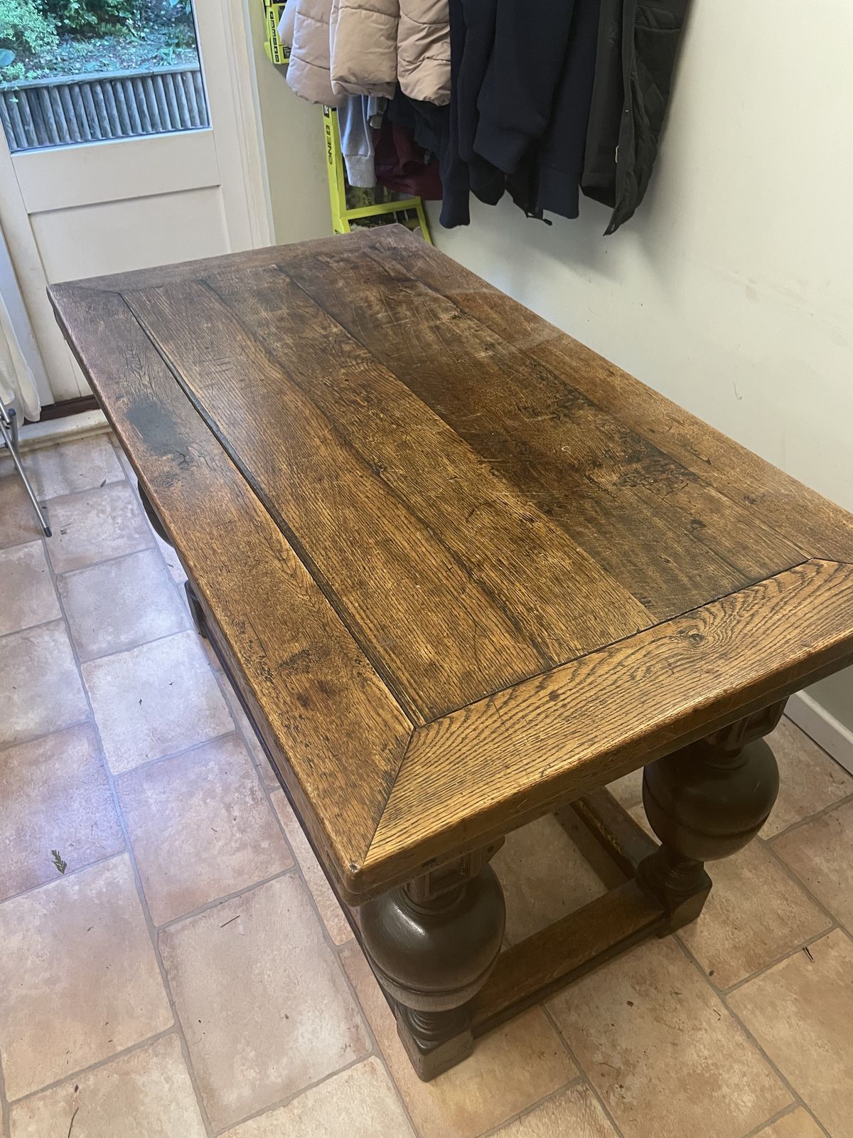 Rare 17th Century Anglo Dutch Oak Draw Leaf Extending Dining Table, C ...