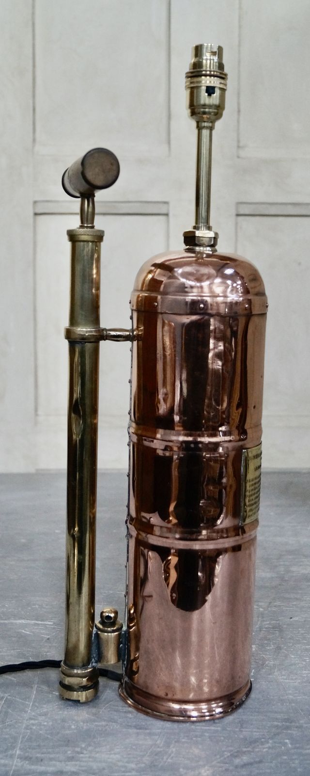 Antique Muratori Brass & Copper Garden Sprayer Lamp | Vinterior