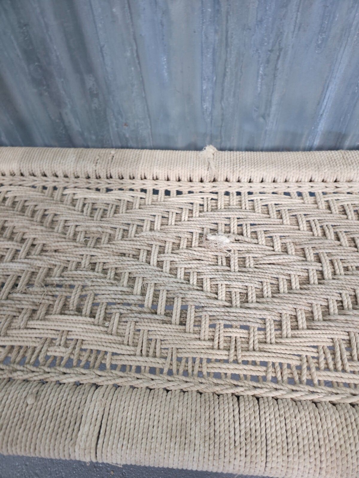 Vintage Rustic Indian Wooden String Charpai Bench Hallway Window Seat ...