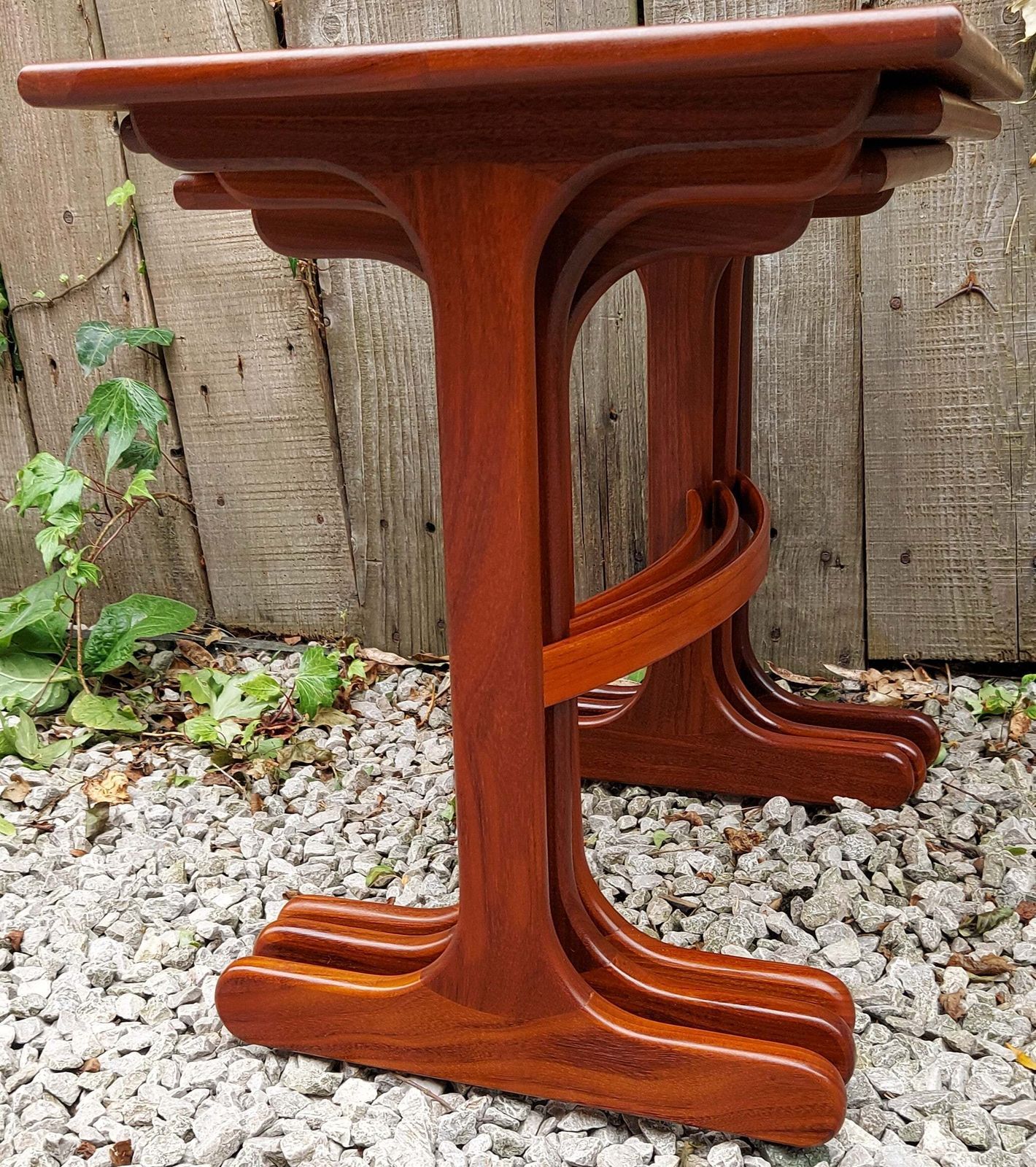 Mcm Gplan Nest Of Tables Curved Stretcher Fresco | G Plan | Vinterior