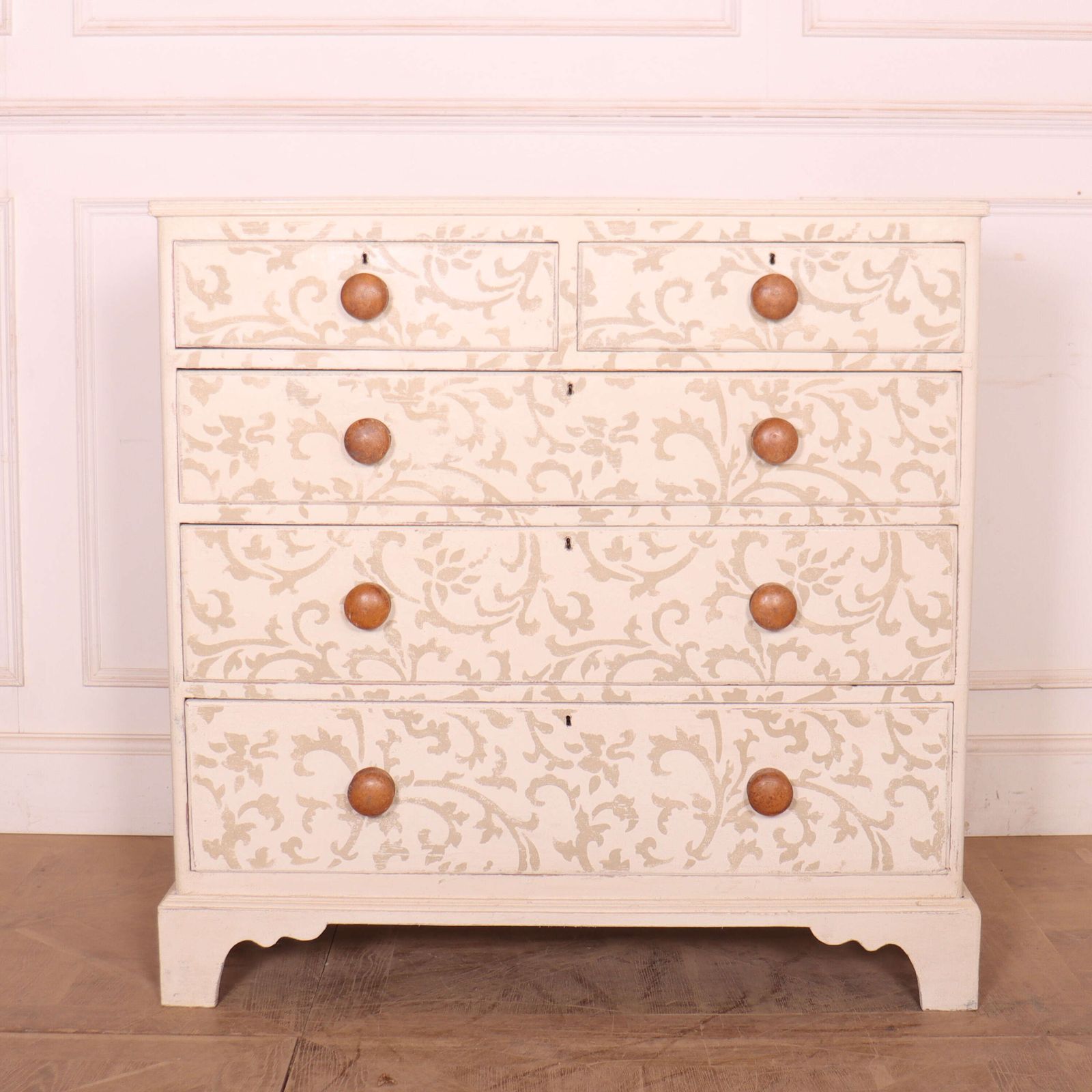Decorated 19th C Chest Of Drawers | Vinterior