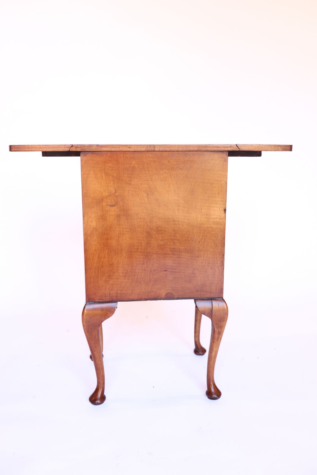 Small Burr Walnut 3 Drawer Drop Leaf Chest 1930s | Vinterior