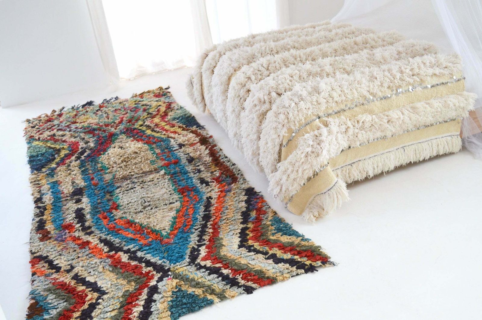Vintage Boucherouite Rug, Mid 20th Century | Vinterior