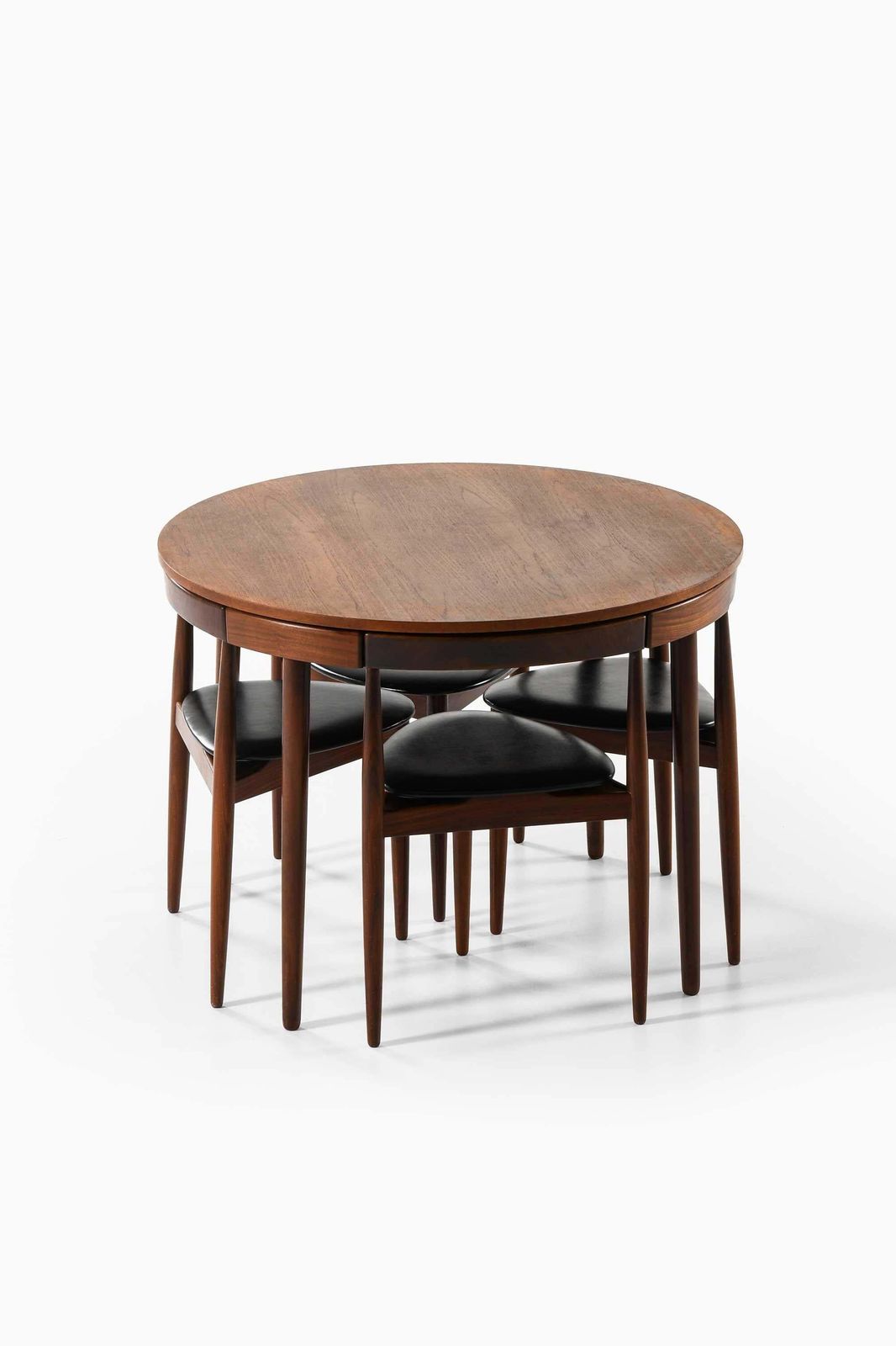 Hans Olsen Dining Set In Teak And Leather By Frem Røjle, 1960s | Hans ...