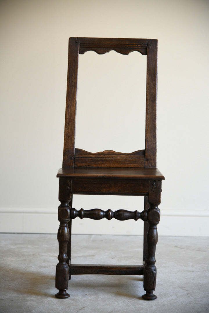 Rustic English Oak Chair, 1700s | Vinterior