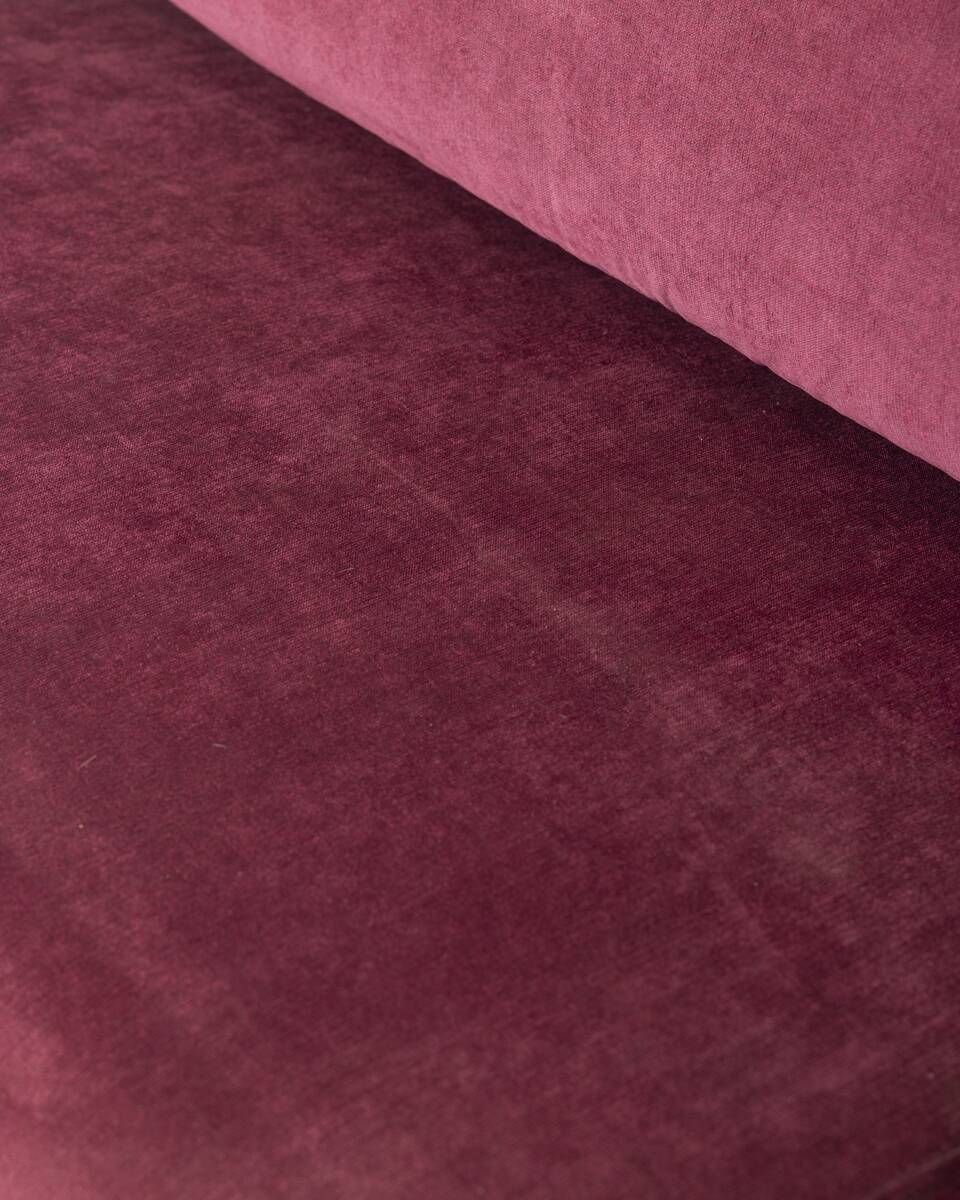 Vintage 70s Burgundy Fabric Sofa Formanova Design | Vinterior