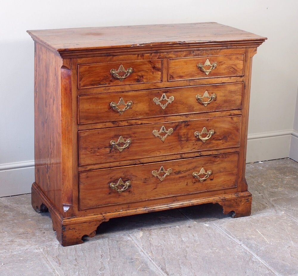 18th Century Yew Wood Chest Of Drawers | Vinterior