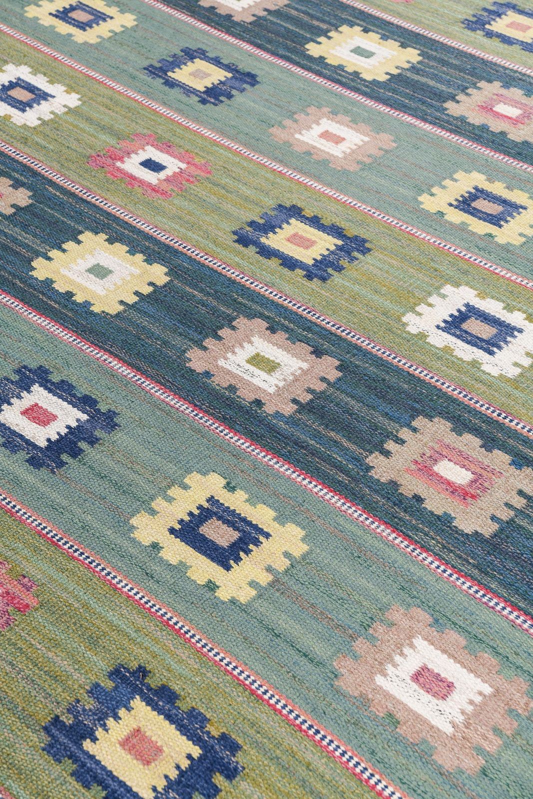 Märta Måås Fjetterström “Green Meadow” Rug, 1920s | Märta Måås ...