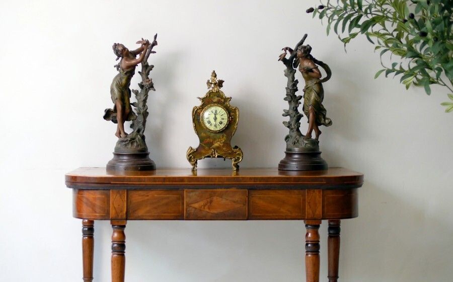 Fine Regency Card Table Side Console Hall Table | Vinterior